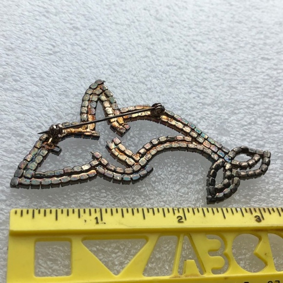 Jewelry | 3 Clear Blue Rhinestone Fish Shark Pin Vintage | Poshmark